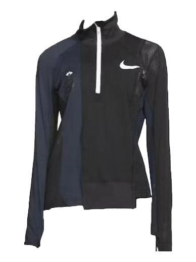 Nike X Sacai Half Zip Running Jacket - Black/blue