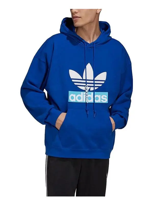 Adidas Originals Big Trfl Logo Pattern Sports - Blue