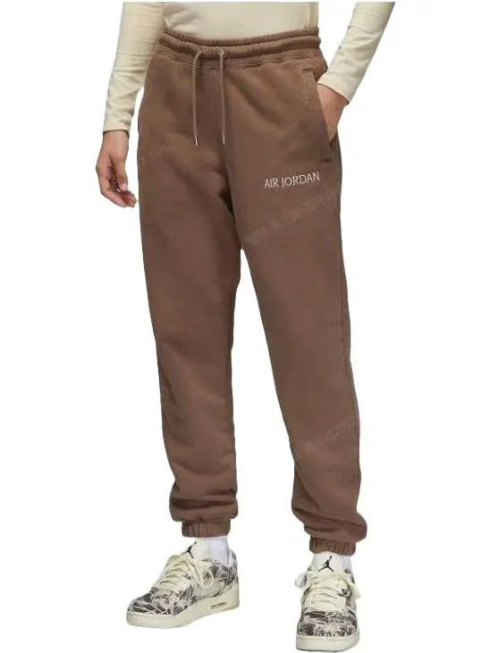 JORDAN Wordmark Fleece Sweatpants - Brown