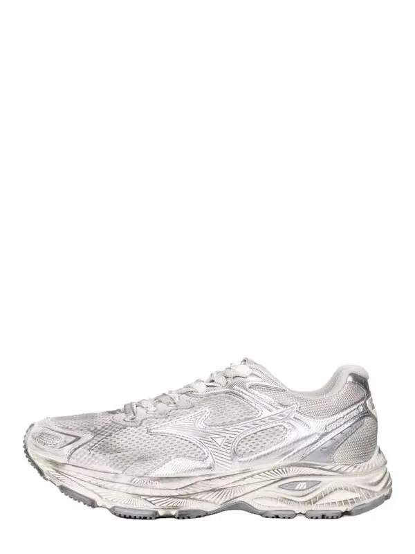 Mizuno Racer S" Athletic Sneakers - White/metallic Silver