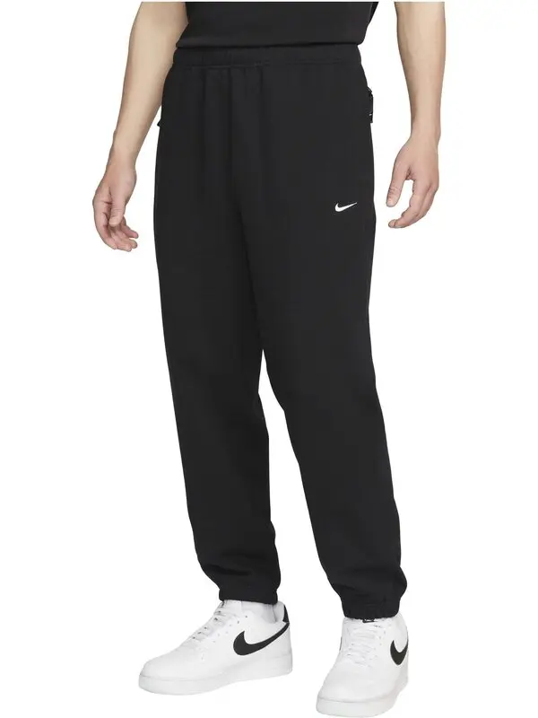 Nike Solo Swoosh French Terry Trousers - Black