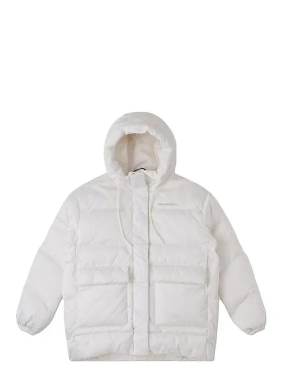 CONVERSE Quilted Hooded Down Jacket - White
