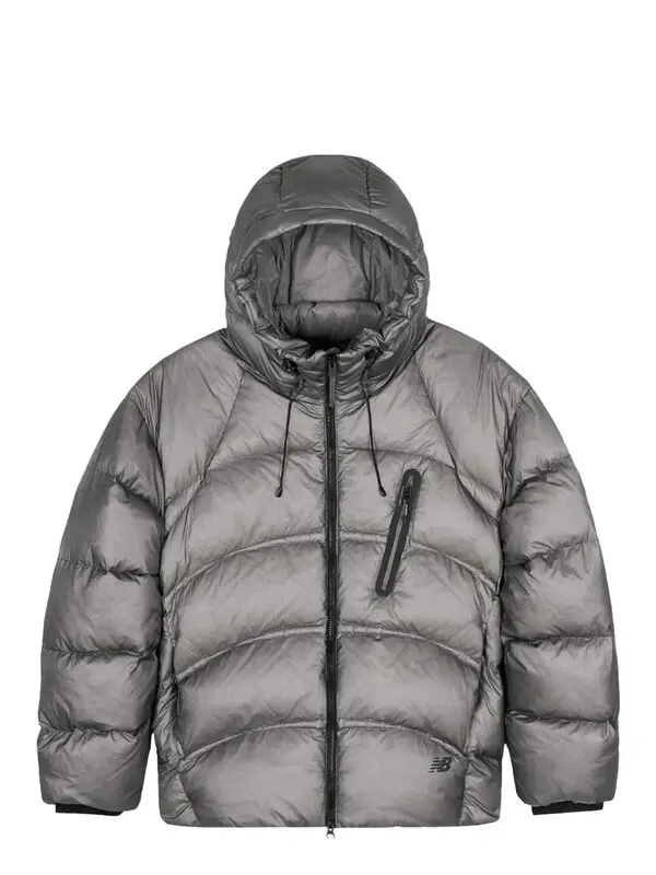 NEW BALANCE Superlight Hooded Down Jacket - Grey