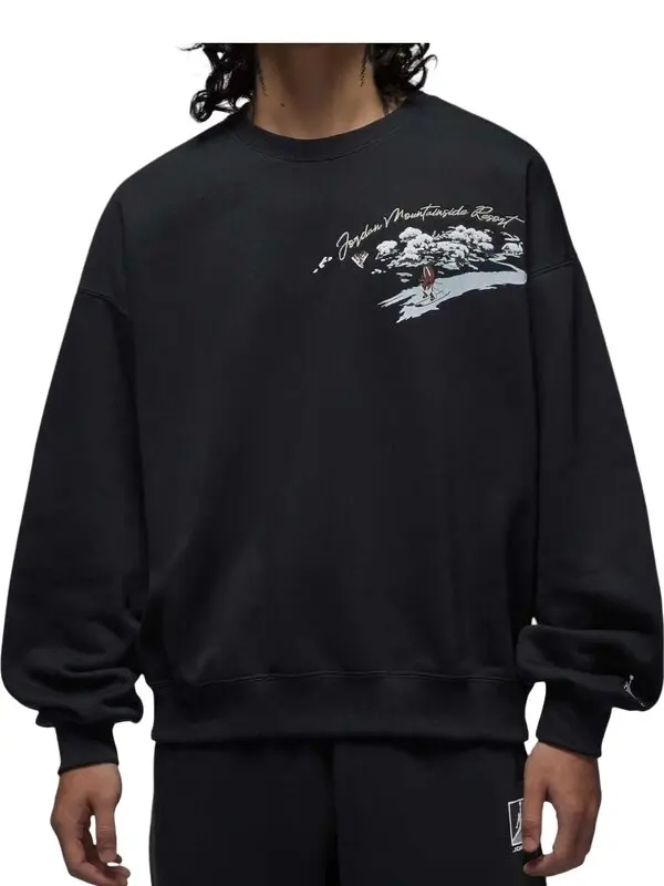 JORDAN Holiday 2025 Long Sleeve T-shirt 'mountainside - Black