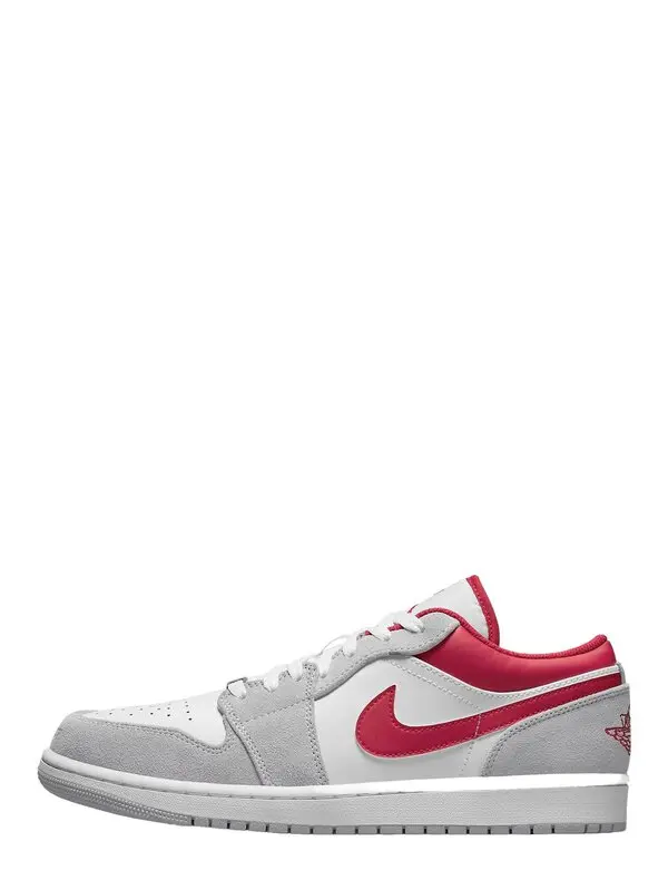 JORDAN 1 Low Se "light Smoke Grey Gym Red - Light Smoke Grey/white/gym Red