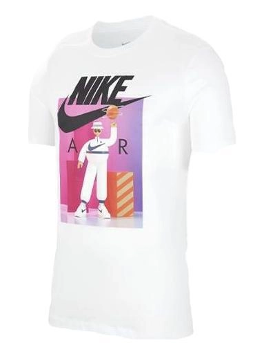 Nike Airman Futura Graphic Short Sleeve Tee - White