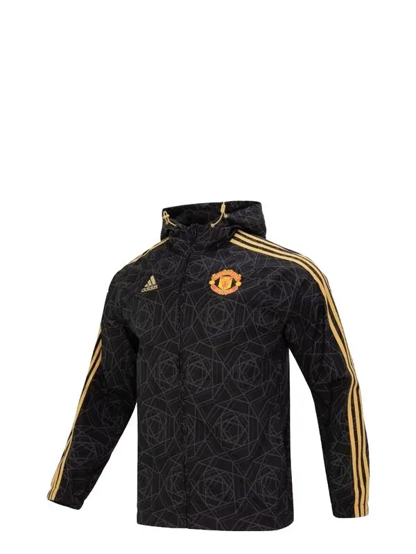 Adidas Manchester United Dna Windbreaker Jacket - Black/yellow