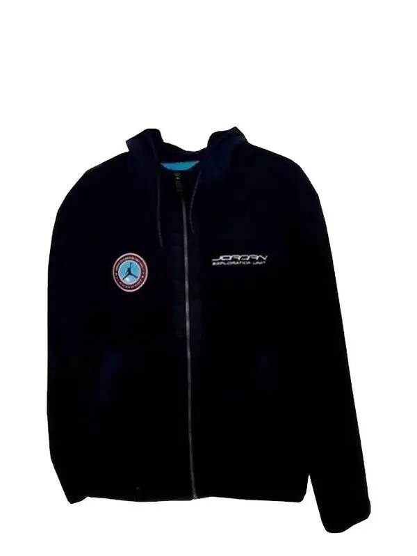 JORDAN Brand Patch Zipper Hoodie Black - Default Colorway