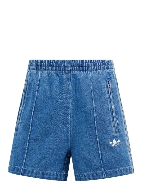 Adidas Adicolor Denim Firebird Shorts - Blue
