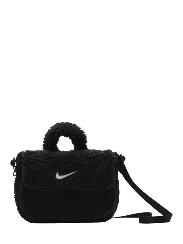 Nike Nsw Faux Fur Crossbody Bag - Black/white