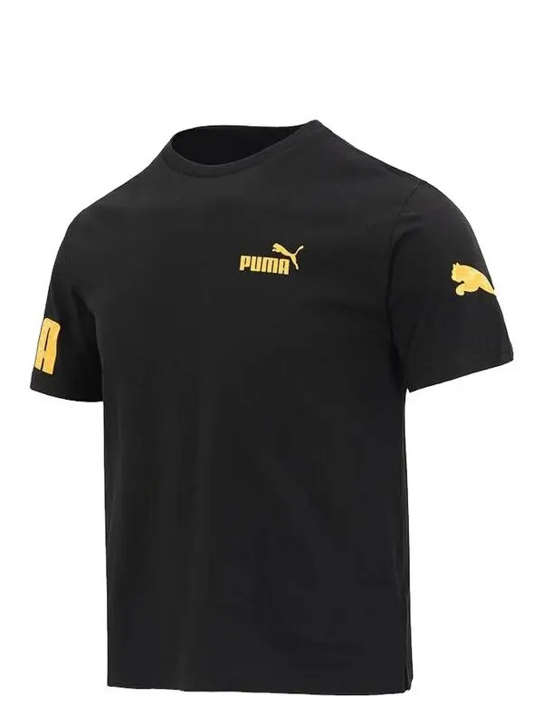 PUMA Power Summer Shirt 'black - Black/gold