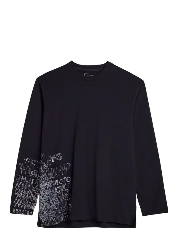 Adidas Y-3 Gfx Long Sleeve T-shirt - Black