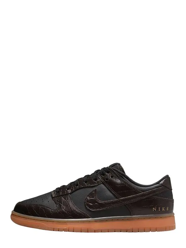 Nike Dunk Low Se 'chocolate Croc' Sneakers - Black//brown