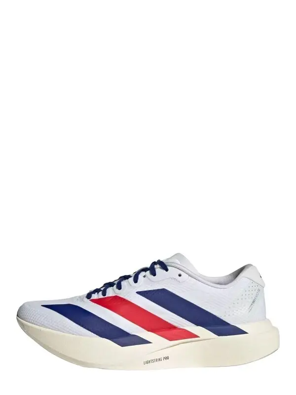Adidas Adizero Evo Sl Woven Sneakers - Cloud White/mystery Ink/pure Ruby