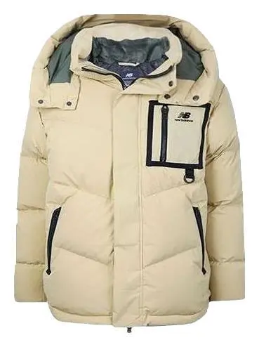 NEW BALANCE Padded Down Jacket - Cream White