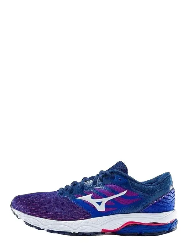 Mizuno Athletic Lace-up Sneakers - Blue/red