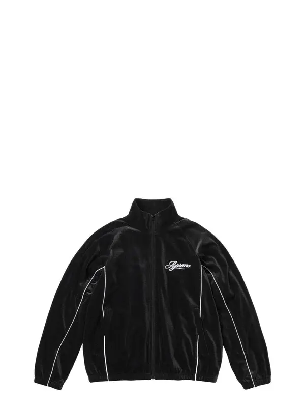 Supreme Velour Mesh Track Jacket - Black