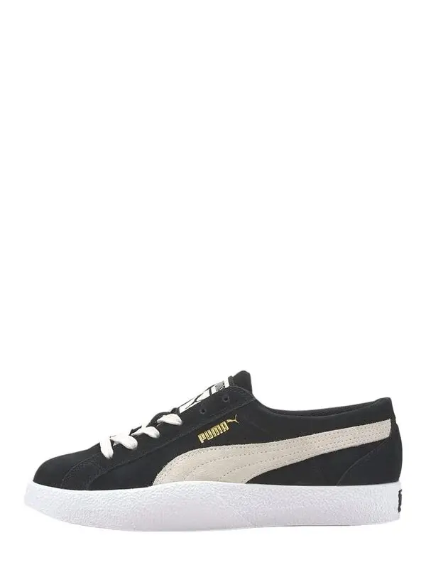 PUMA Love Suede Retro Low Top Sneakers - Black