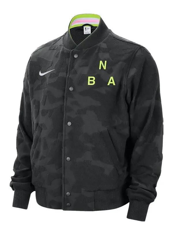 Nike X Nba N31 Lightweight Courtside Bomber Jacket - Black