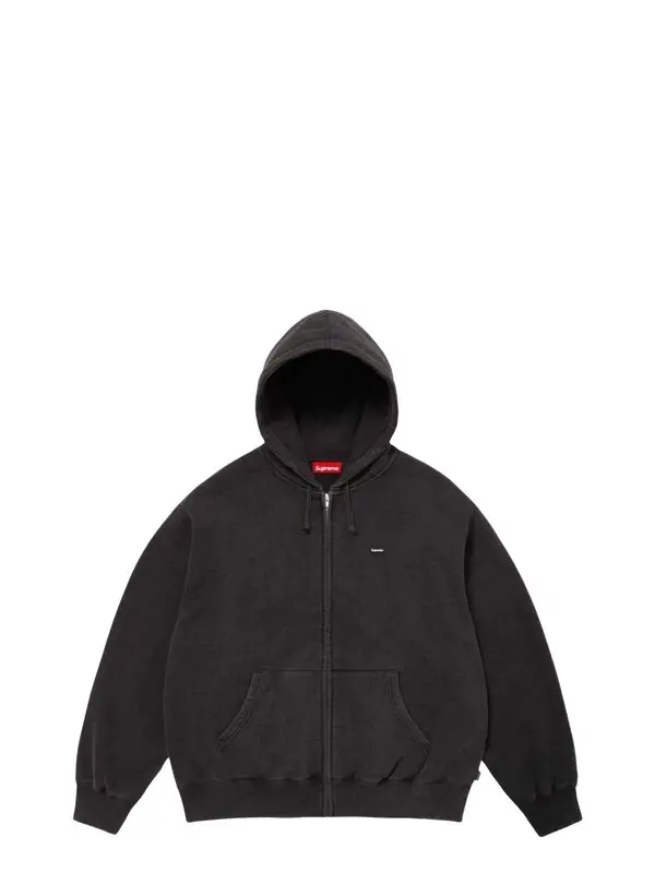 Supreme Ss26 Small Box Zip Up Hooded Sweatshirt - Black
