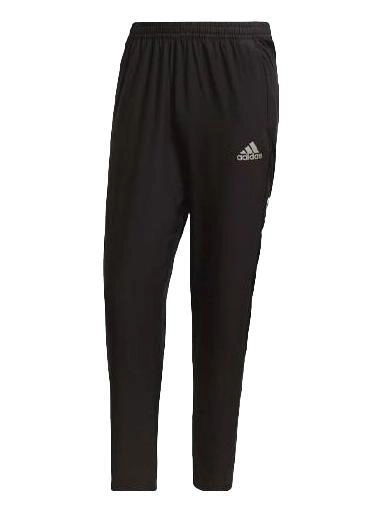 Adidas Logo Sports Running Long Pants/trousers - Black