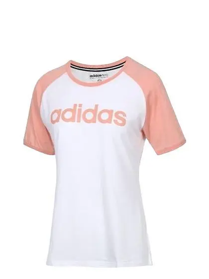 Adidas Neo Colorblock Logo T-shirt - Pink