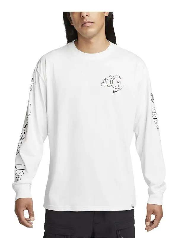 Nike X Long-sleeve Logo T-shirt 'white - Summit White
