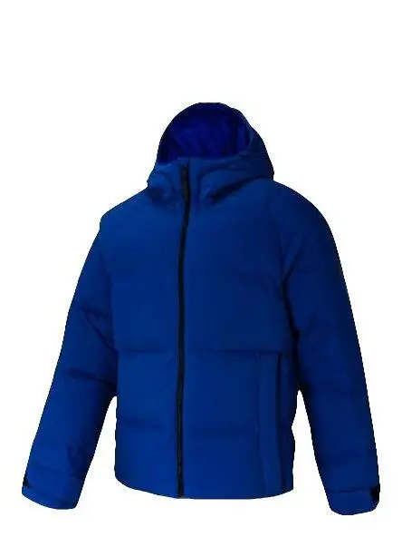 Adidas Zipper Cardigan Sports Down Jacket - Royal Blue