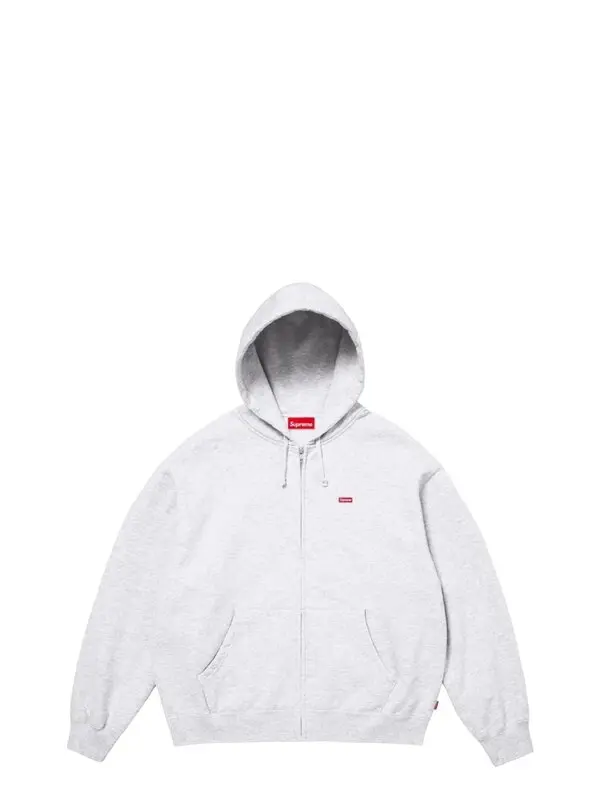 Supreme Ss26 Small Box Zip Up Hooded Sweatshirt 'ash - Grey