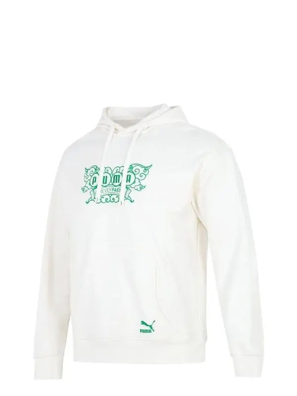PUMA Das Cc Graphic Crew Sweater - White/green