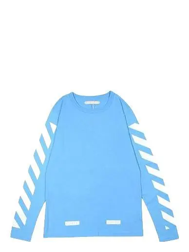 Off-White C/o 13 Alphabet Stripe Long Sleeve T-shirt - Blue