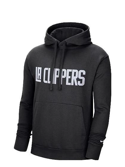 Nike Los Angeles Clippers Hooded Pullover Fleece - Black