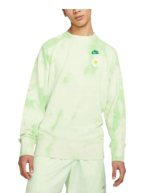 Nike Tie-dye Floral Graphic Long Sleeve Pullover - Default Colorway
