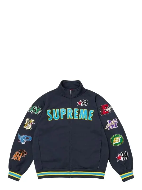Supreme Mascots Zip Up Sweatshirt Jacket - Navy