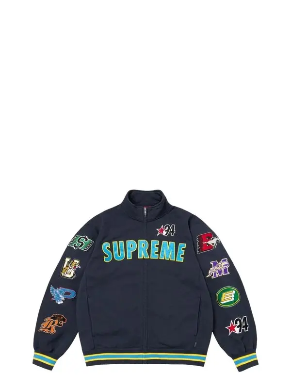 Supreme Mascots Zip Up Sweatshirt Jacket - Navy