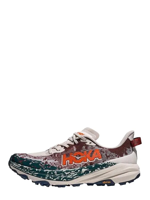 Hoka One One Speedgoat 6 Trail Running Shoes - Putty/blue Twilight