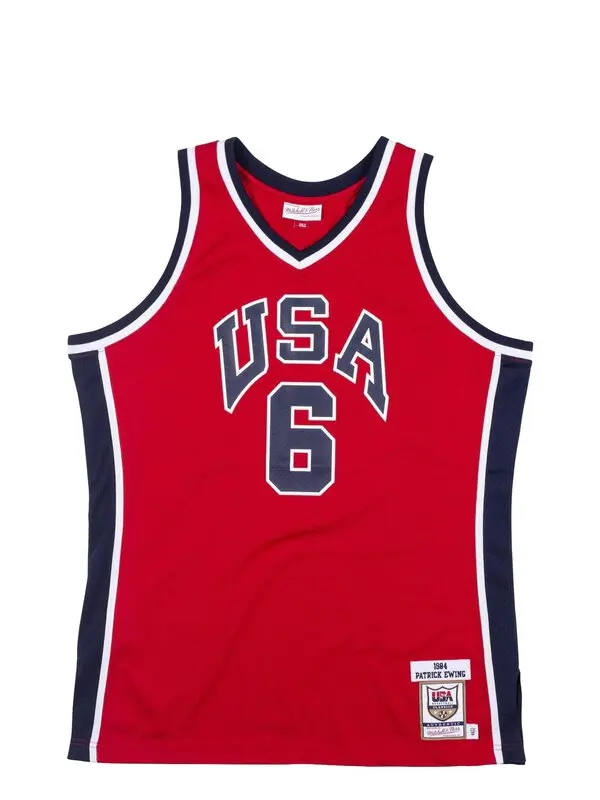 Mitchell & Ness Team Usa 1984 Patrick Ewing Basketball Jersey - Red