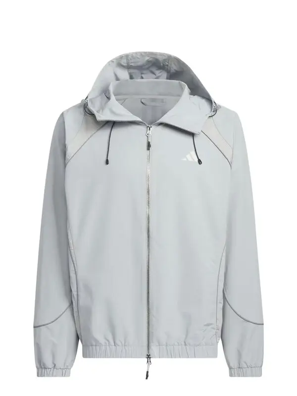 Adidas Fustl Woven Logo Jacket - Grey