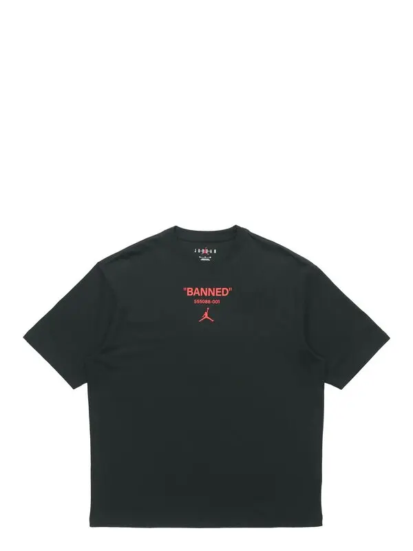 JORDAN Casual Sports Printing Short Sleeve - Black