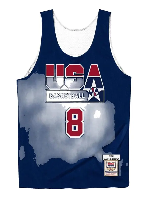 Mitchell & Ness X Nba Reversible Practice Team Usa 1992 Jerseys 'scottie Pippen 8 - Navy/white