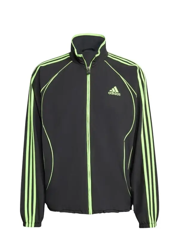 Adidas Teamgeist Track Jacket - Black/signal Green