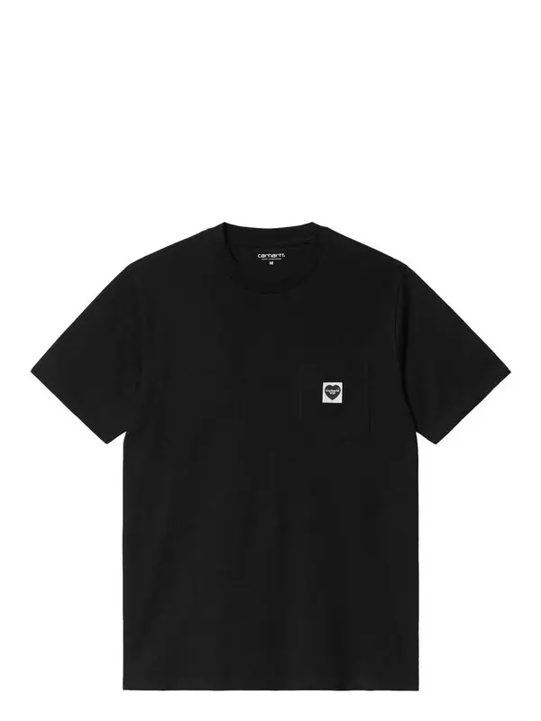 Carhartt Work In Progress Pocket Heart Short Sleeve T-shirt - Black