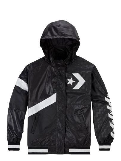 CONVERSE Logo Hooded Jacket - Black