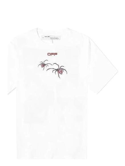 Off-White Spider And Arrow Print Short Sleeve T-shirt - White Red