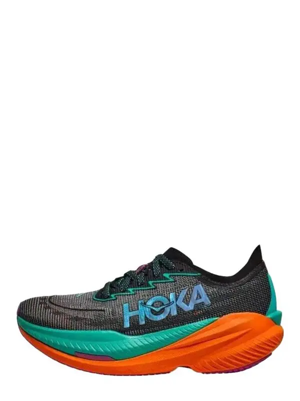 Hoka One One Mach X Performance Sneakers - Black/electric Aqua