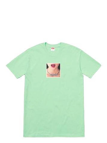 Supreme Ss18 Necklace Mint Tee - Peppermint Green