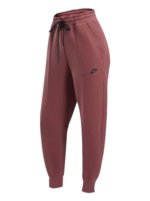 Nike Tech Fleece Mid-rise Joggers - Red Sepia/black