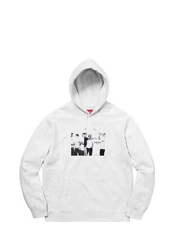 Supreme Ss19 Classic Ad Hooded Sweatshirt - Grey