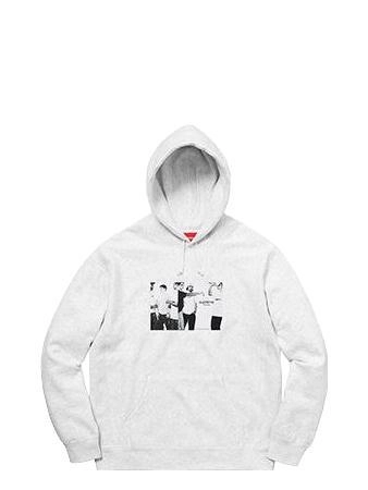 Supreme Ss19 Classic Ad Hooded Sweatshirt - Grey
