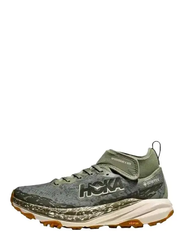 Hoka One One Speedgoat 6 Mid Gtx Athletic Shoes - Sea Moss/oat Milk